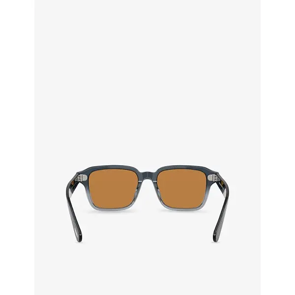Oliver Spencer Ov5562su Errisson Pillow-frame Acetate Sunglasses - Blue