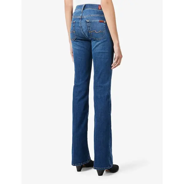 7 For All Mankind Mid-rise Bootcut Stretch Denim Jeans