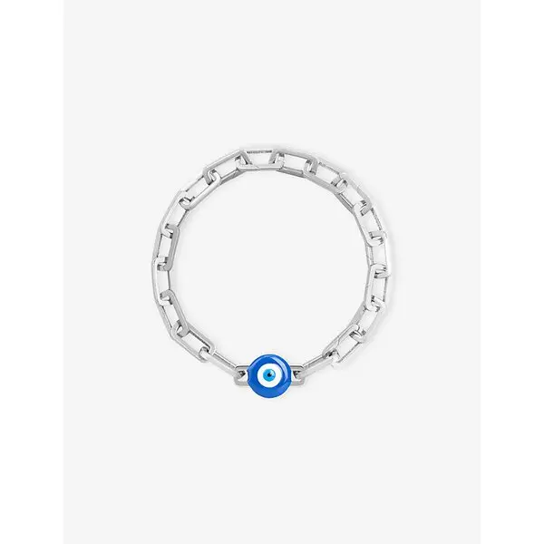 POUBEL Evil Eye Sterling And Enamel Charm
