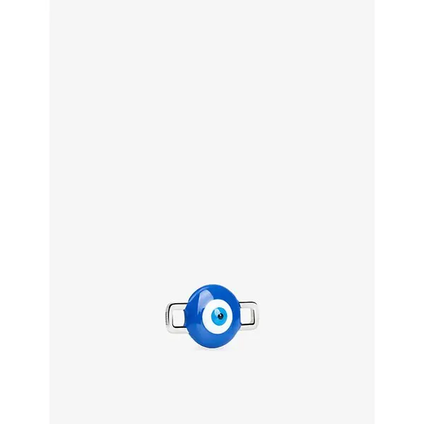 POUBEL Evil Eye Sterling And Enamel Charm