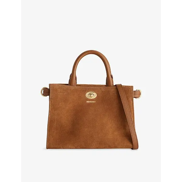 Burberry Cotswolds Mini Suede Tote Bag - Hazel