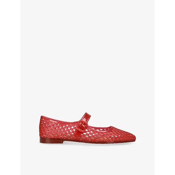 Sam Edelman Michaela Jelly Mary Jane Flats - Red