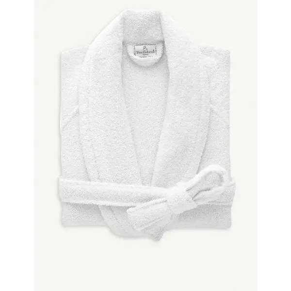 YVES DELORME Etoile Cotton-blend Robe - Blanc