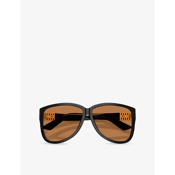 Miu Miu Pilot-frame Acetate Sunglasses - Black