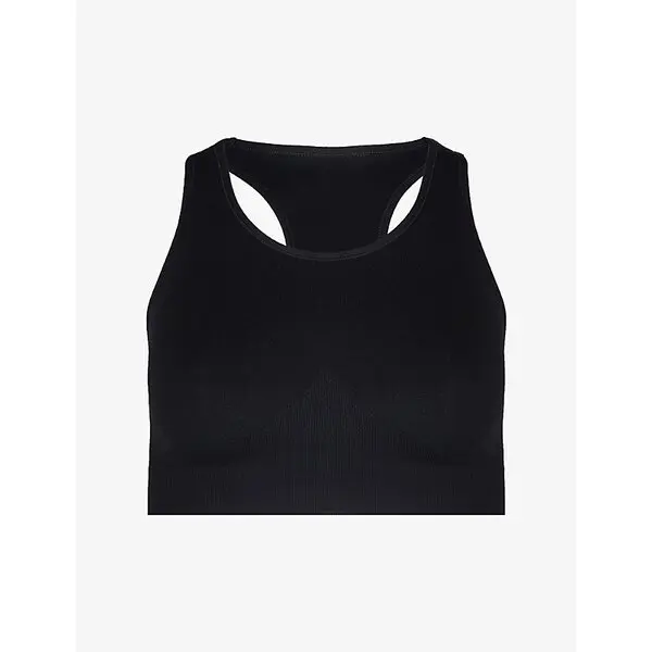 Sweaty Betty Stamina Seamless Stretch-woven Sports Bra - Black