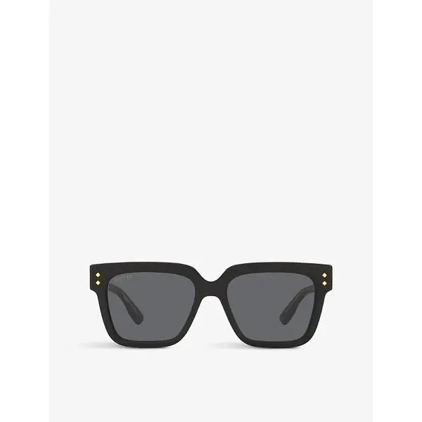 Gucci Gg1084s Square-frame Acetate Sunglasses - Black