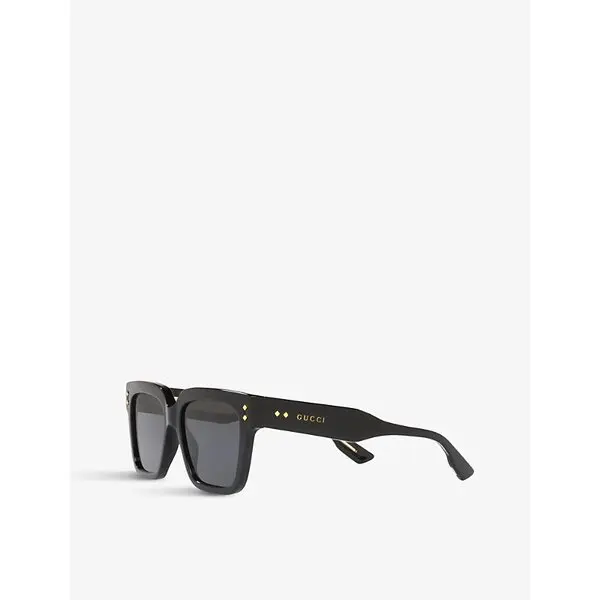 Gucci Gg1084s Square Frame Acetate Sunglasses - Black