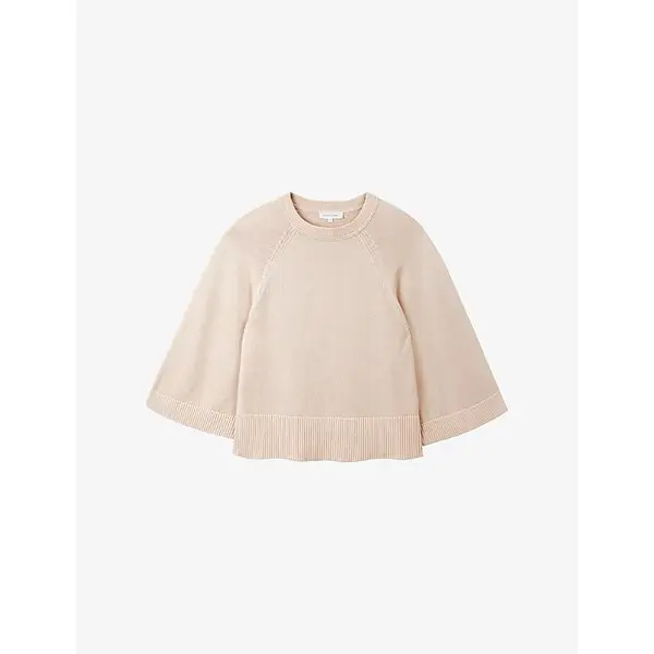 THE WHITE COMPANY Relaxed Wide-sleeve Cotton-blend Jumper - Shell