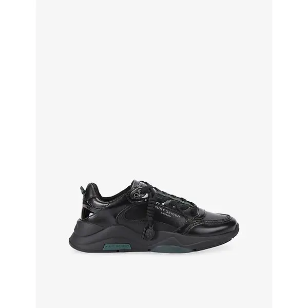 Kurt Geiger Royston Faux-leather Trainers - Black