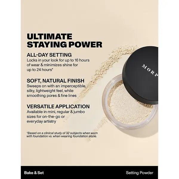 MORPHE Jumbo Bake And Set Soft Focus Setting Powder 17.5g