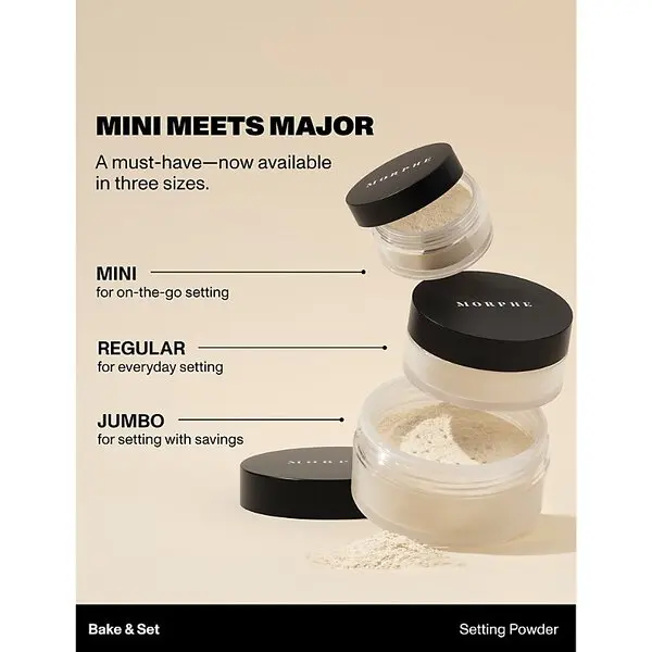 MORPHE Jumbo Bake And Set Soft Focus Setting Powder 17.5g