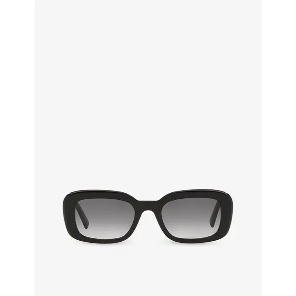 Saint Laurent Square Frame Acetate Sunglasses - Black