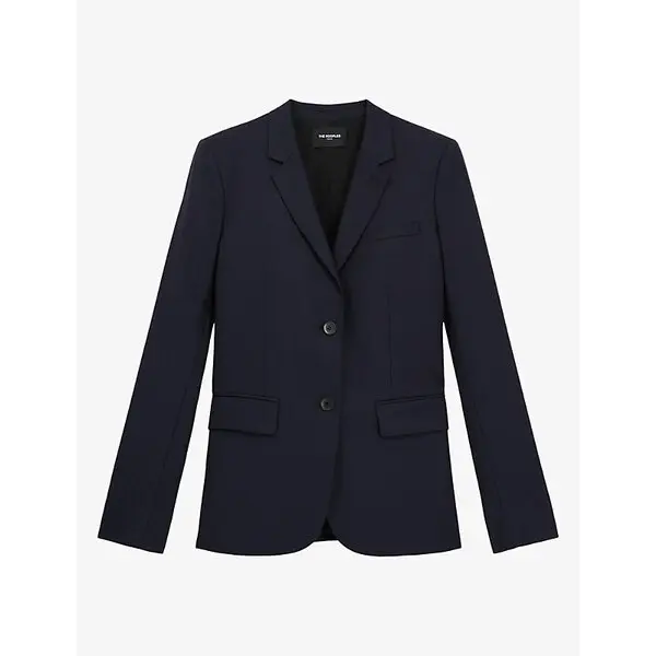 The Kooples Single-breasted Wool Blazer - Nav01