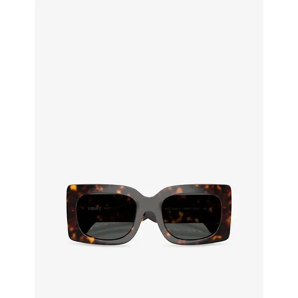 Versace Ve4496u Square-frame Sunglasses - Brown