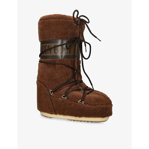 Moon Boot Icon High Fleece Lace-up Boots