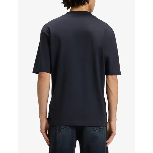 Hugo Logo-patch Regular-fit Cotton-jersey T-shirt