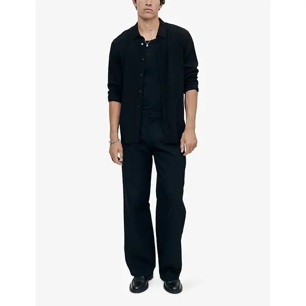 The Kooples Classic-collar Regular-fit Woven Shirt