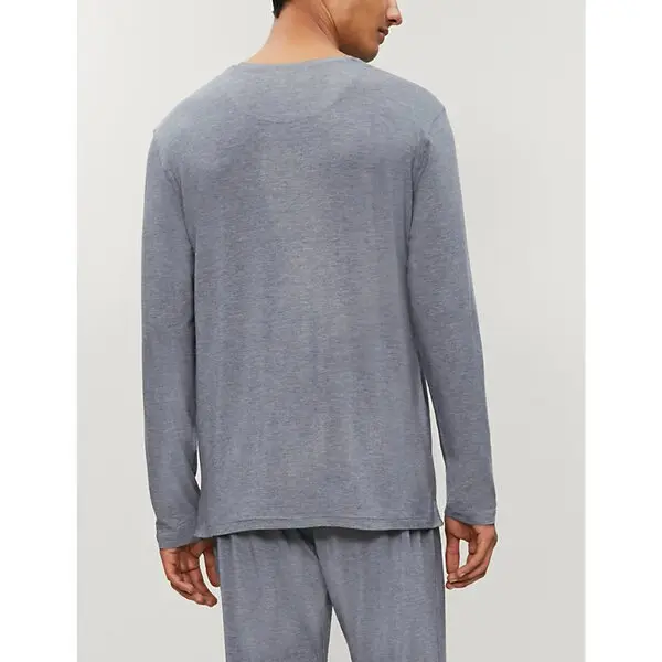 Derek Rose Marlowe Stretch-jersey Top - Charcoal