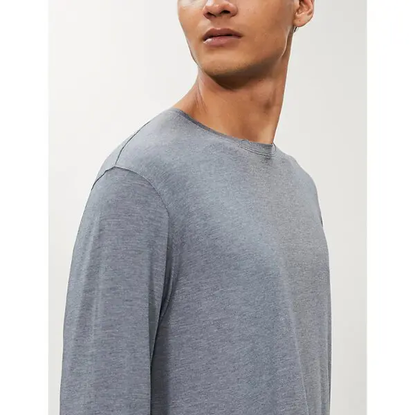 Derek Rose Marlowe Stretch-jersey Top - Charcoal