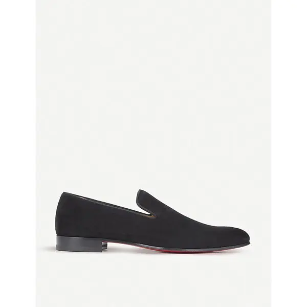 CHRISTIAN LOUBOUTIN Suede Loafers - Black