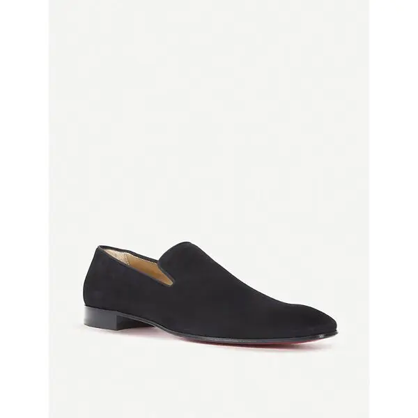 CHRISTIAN LOUBOUTIN Suede Loafers - Black