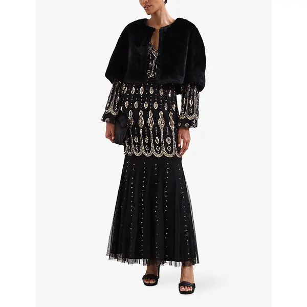 PHASE EIGHT Sasha Sequin-embellished Woven Maxi Dress