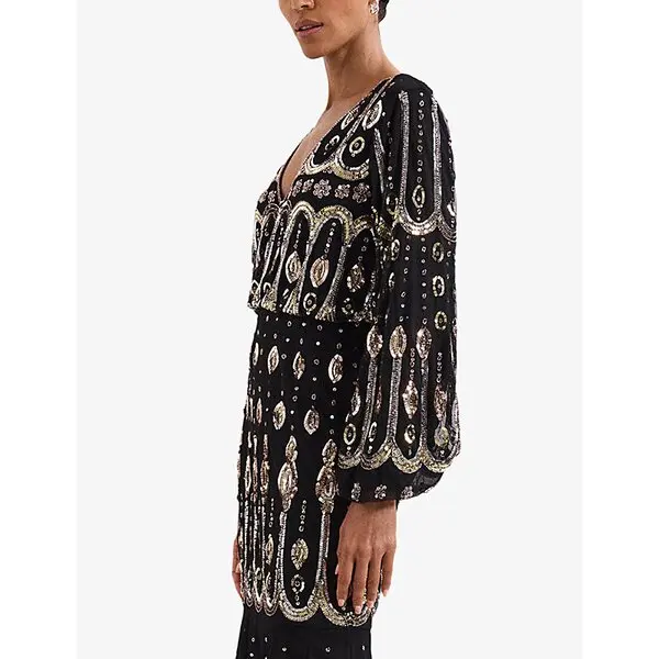 PHASE EIGHT Sasha Sequin-embellished Woven Maxi Dress