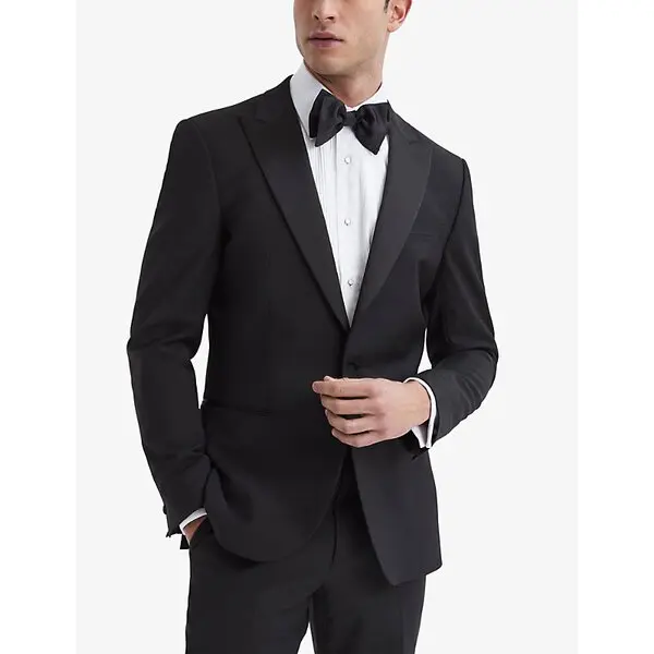 REISS Poker Single-breasted Slim-fit Stretch-wool Blend Suit Jacket