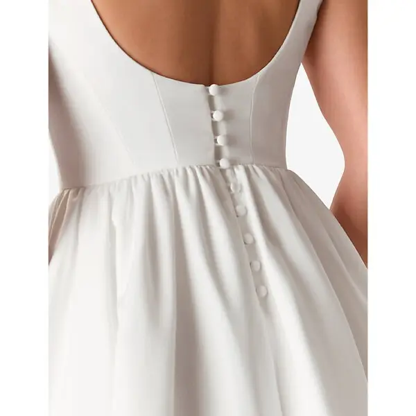 Whistles Lettie Square-neck Woven Maxi Wedding Dress