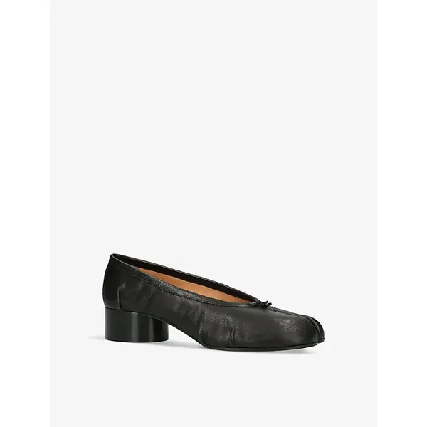 MAISON MARGIELA Tabi Ballerina Leather Heeled Shoes