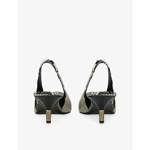 Khaite Bella 55 Leather Slingbacks