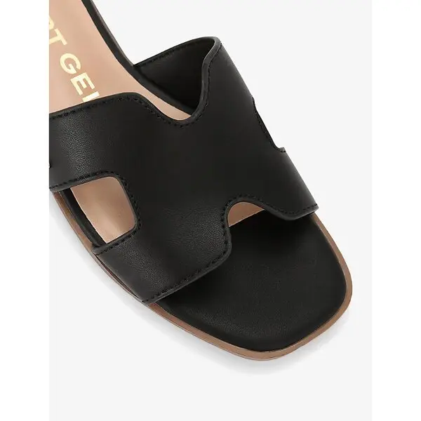 Kurt Geiger Raven Faux-leather Flat Sandals