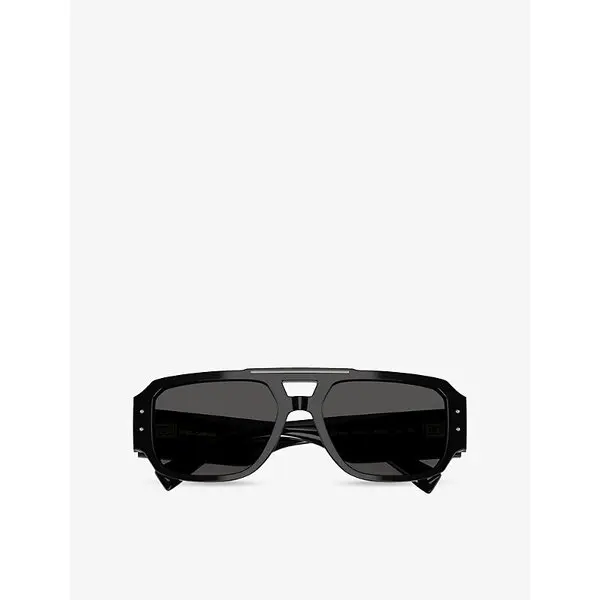Dolce & Gabbana Pilot-frame Acetate Sunglasses