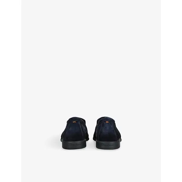 Santoni Malibu Suede Loafers