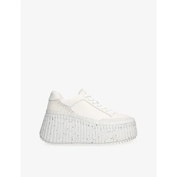 Chloé Nama Wedge Leather Trainers