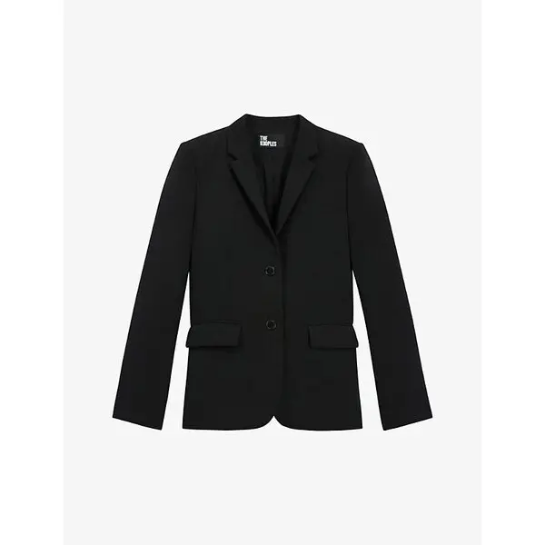 The Kooples Notched-lapel Stretch-woven Blazer