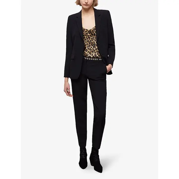 The Kooples Notched-lapel Stretch-woven Blazer
