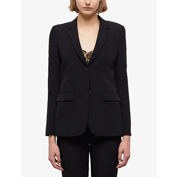 The Kooples Notched-lapel Stretch-woven Blazer