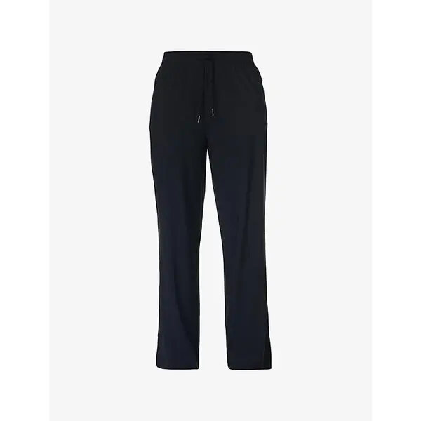 Sweaty Betty Explorer Wide-leg 30-inch Stretch-woven Trousers - Black