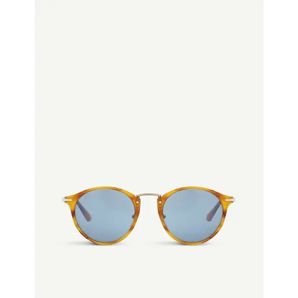 Persol Po3166s Round-frame Tortoiseshell Sunglasses - Brown