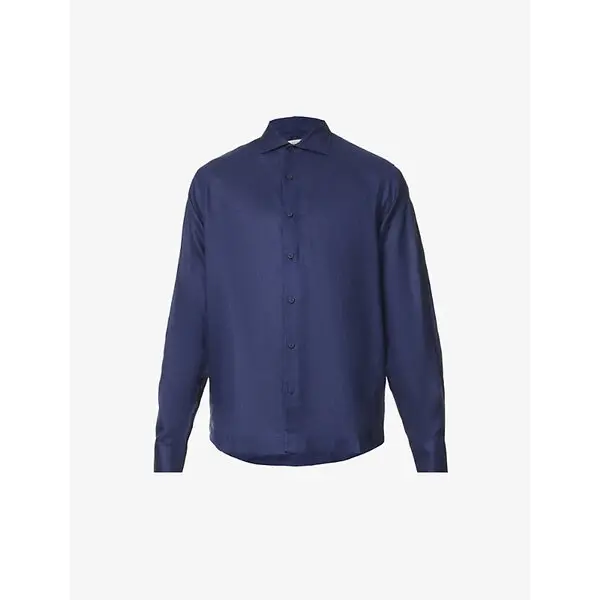 Orlebar Brown Giles Brand-tab Regular-fit Linen Shirt
