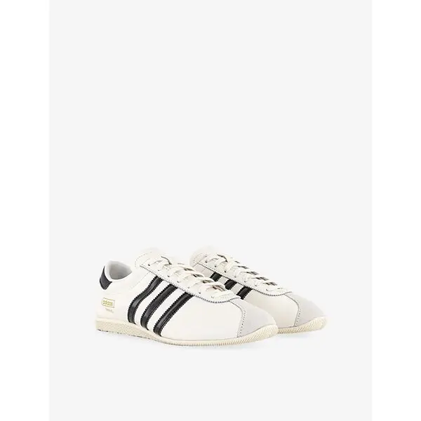 Adidas Paris Leather Trainers - Core White Core Blac
