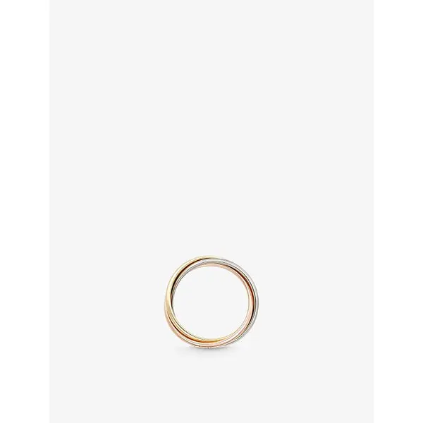 Cartier Trinity Ring In 18ct White, Yellow, And Rose Gold