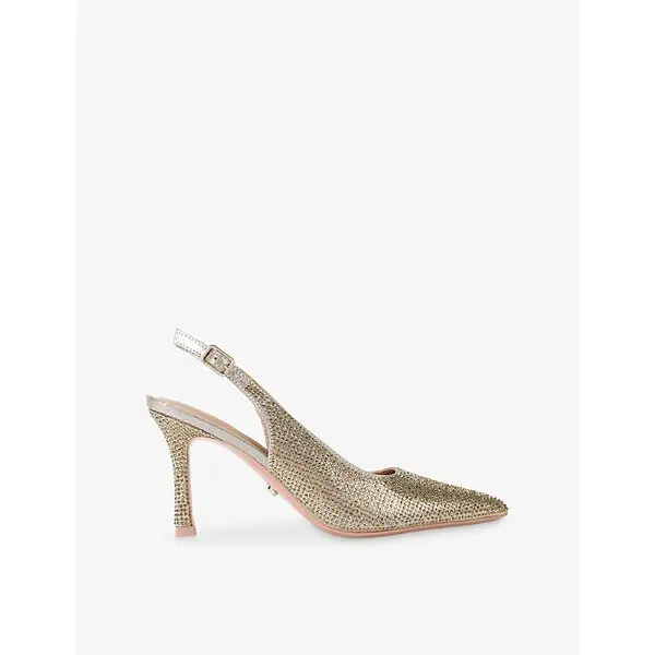 Carvela Corletta Woven Heeled Slingback Courts