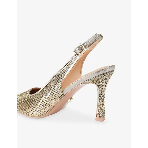 Carvela Corletta Woven Heeled Slingback Courts