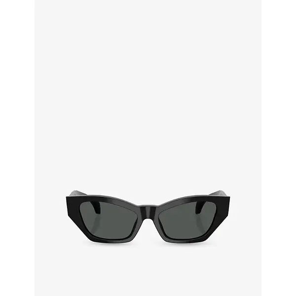 Versace Cat Eye Acetate Sunglasses - Black