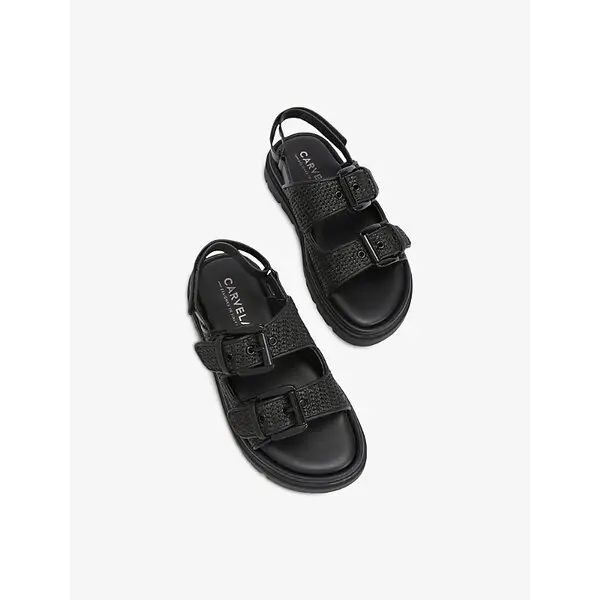 Carvela Pavilion Slingback Raffia Sandals