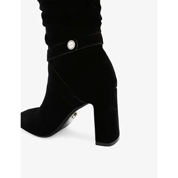 Carvela Slouch Suede Over-the-knee Boots - Black