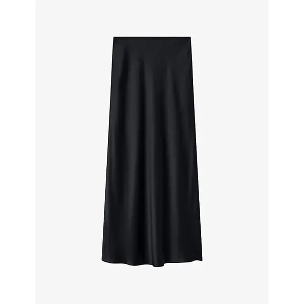 JOSEPH Isaak High-waist Silk-satin Maxi Skirt