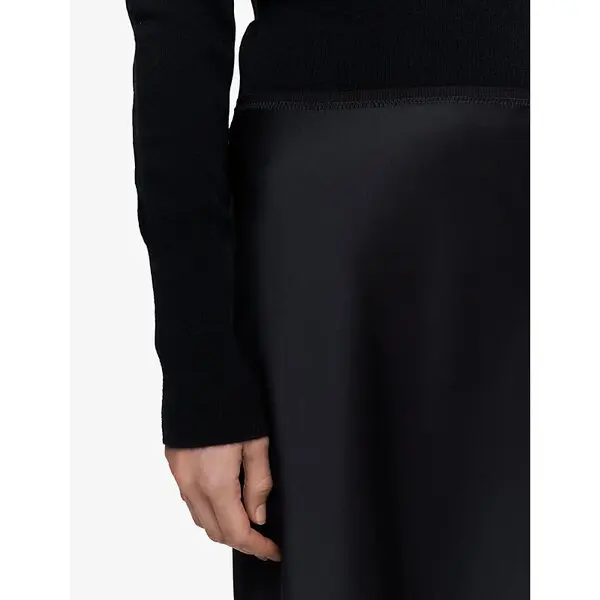 JOSEPH Isaak High-waist Silk-satin Maxi Skirt